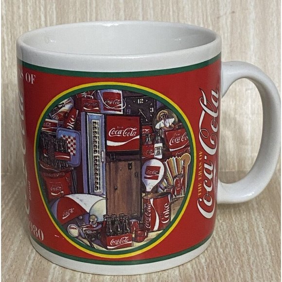 Coca Cola | Dining | The Eras Of Cocacola 971980 Vintage Coke Mug 1995 ...